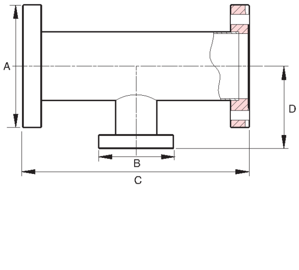 CF Unequal Tees, Fixed | NCE Solutions