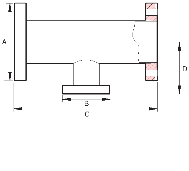 CF Unequal Tees, Fixed | NCE Solutions